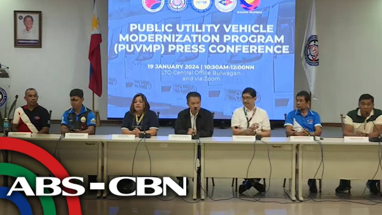 LTFRB and OTC hold press conference on the PUV Modernization Program ...