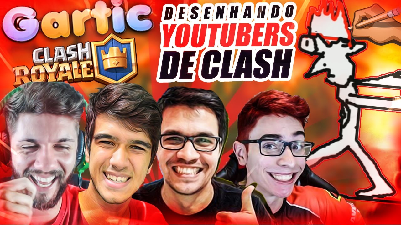 TRETA ENTRE YOUTUBERs DE CLASH ROYALE! GARTIC ft Flakes Power, Gelli ...