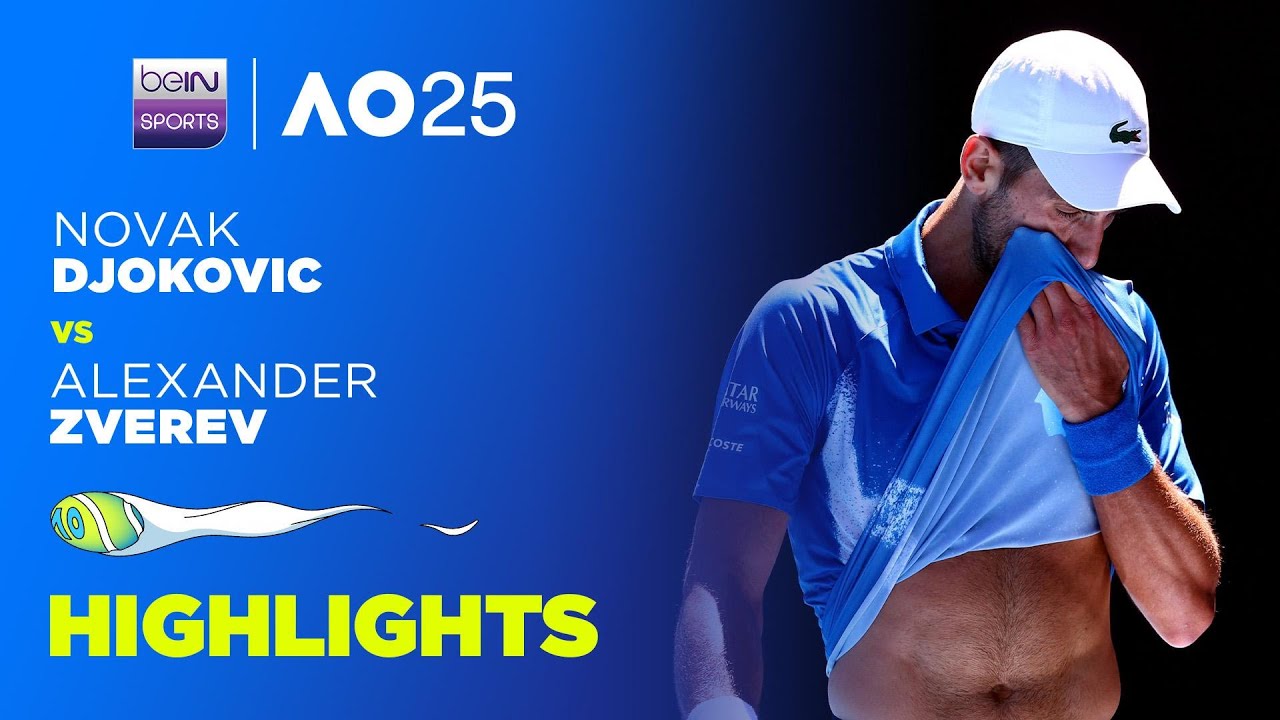 โนวัค โยโควิช vs อเล็กซานเดอร์ ซเวเรฟ | ไฮไลต์ Australian Open ...