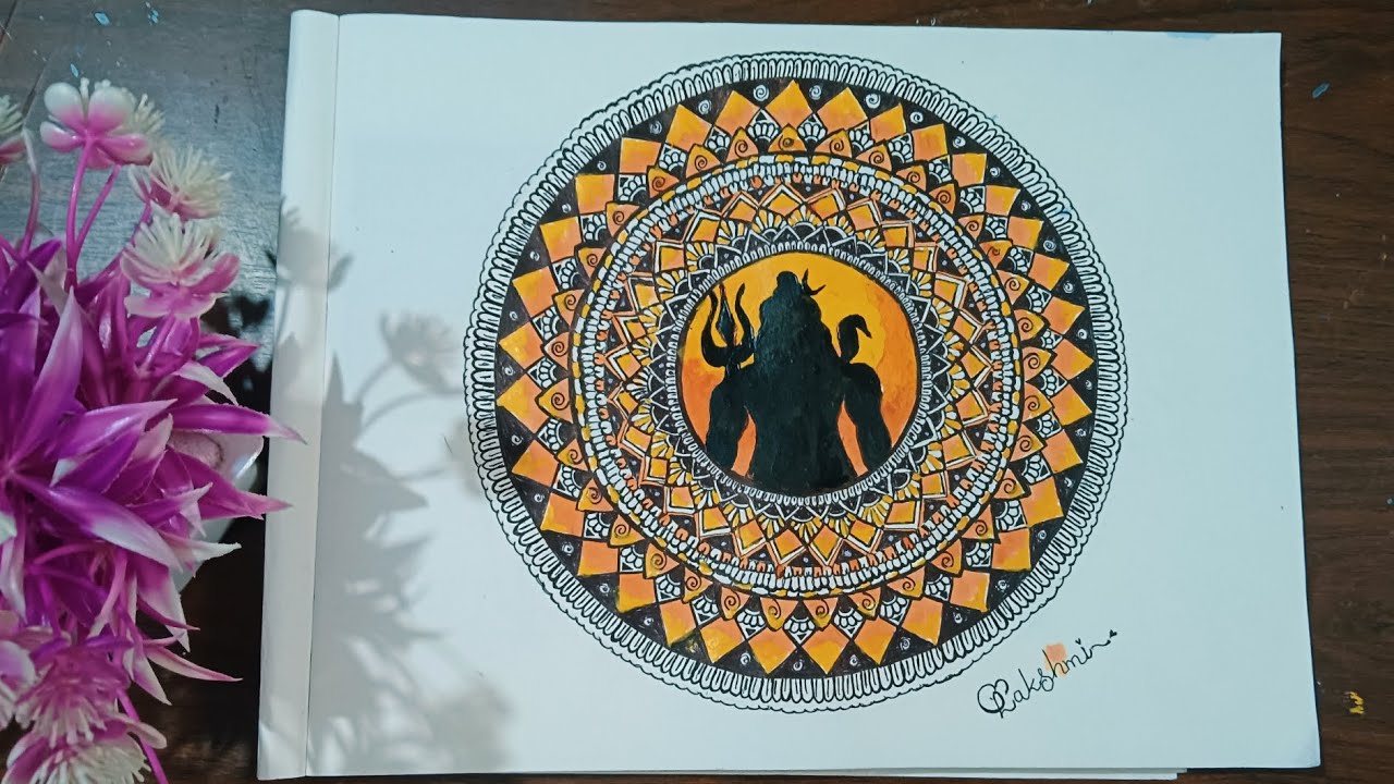 Mahadev mandala art | Shiva mandala | Mandala art | Volenath mandala ...