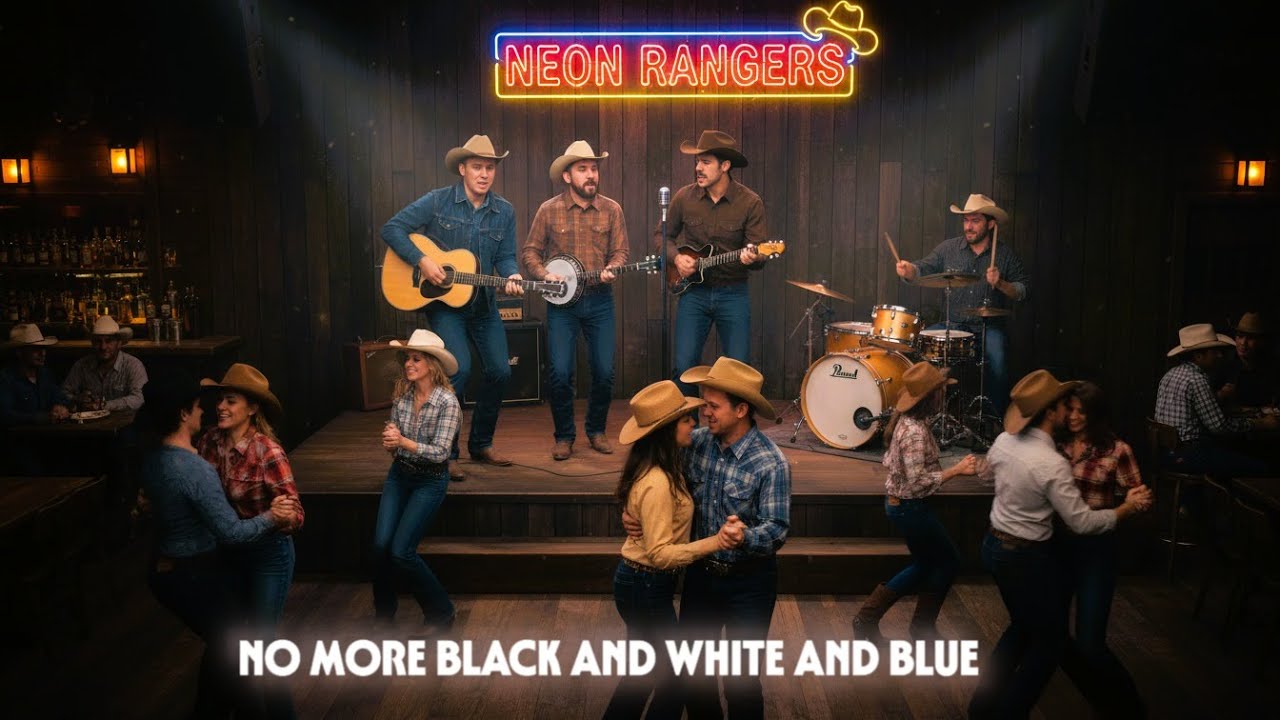 NO MORE BLACK AND WHITE AND BLUE - COUNTRY SONG II NEON RANGERS Ai ...