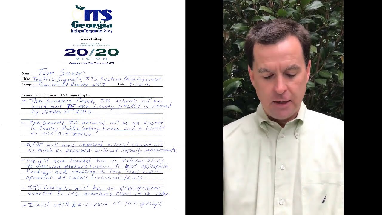 ITSGA | 2020.10 | Annual Meeting | 2011 Time Capsule Reading | Tom ...
