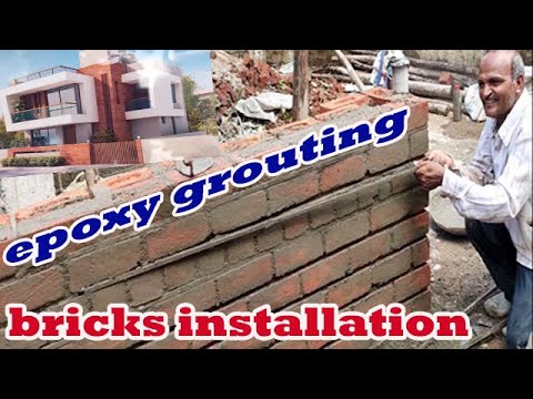 bricks wall work Installation bricks FITTING Bricks Design ON Wall ...