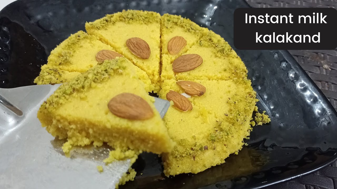 Instant kalakand | kalakand - danedar kalakand just in 10 minutes - YouTube