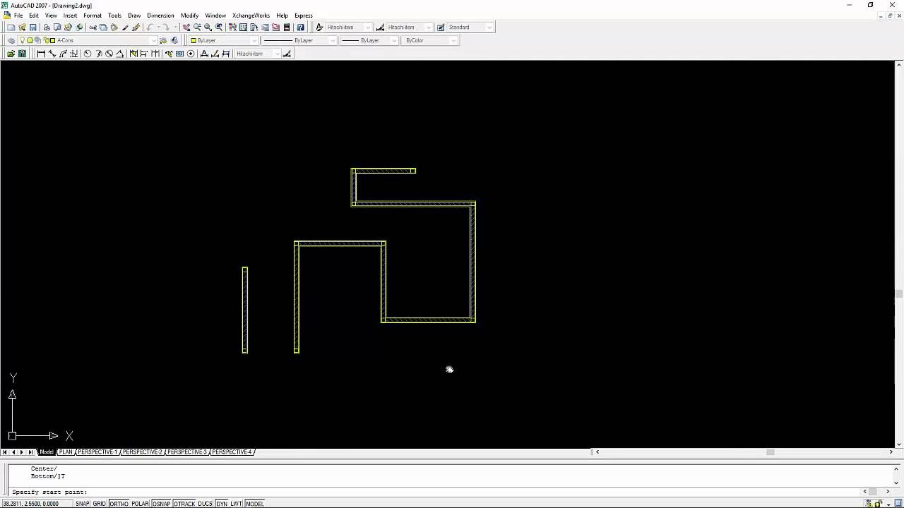 Auto Lisp - Wall สร้างผนัง - YouTube