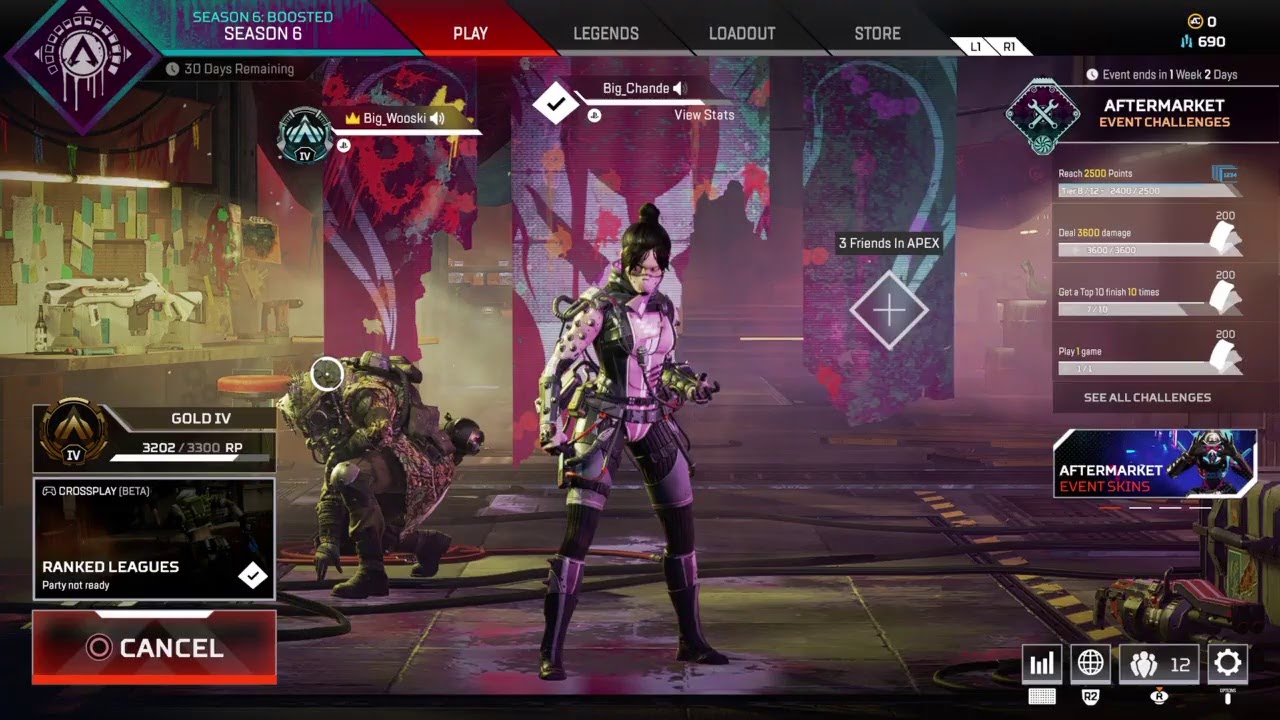 2nd Split Apex Legends RANK with Big_Wooski!! - YouTube