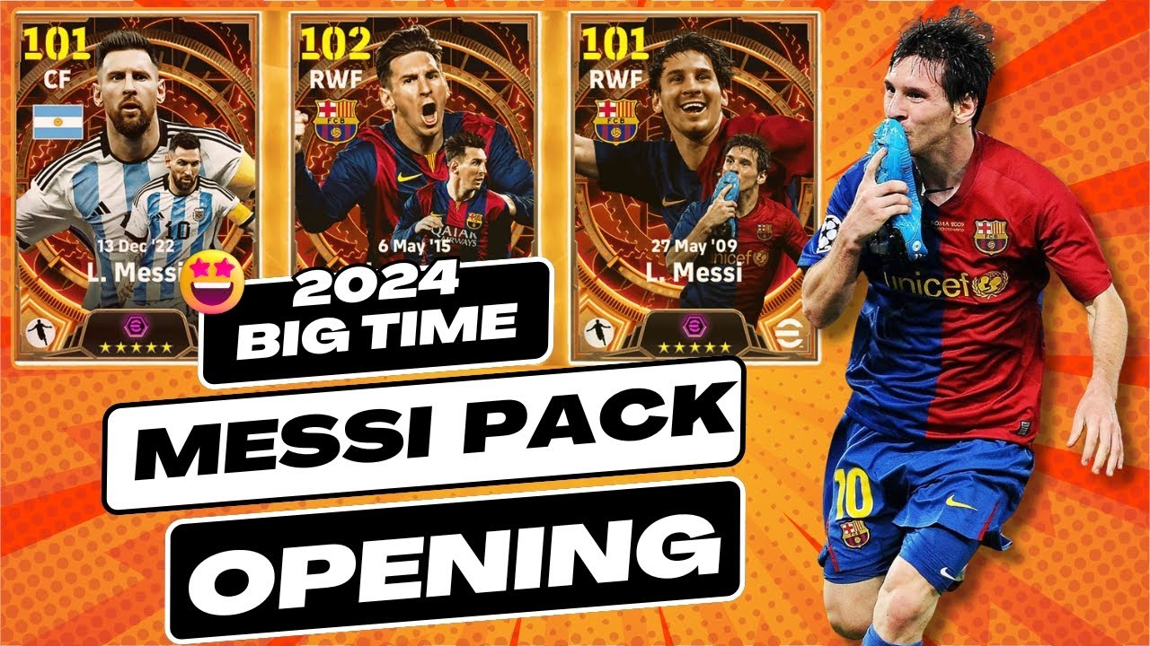 3400 Coins big time messi pack opening - efootball 2024 Mobile ...