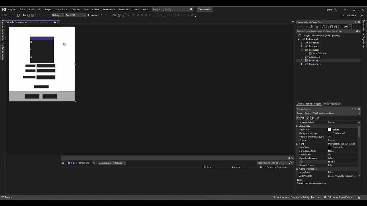 Microsoft Visual Studio C# - Curso - Aula 15 - FormBorderStyle - Panel ...