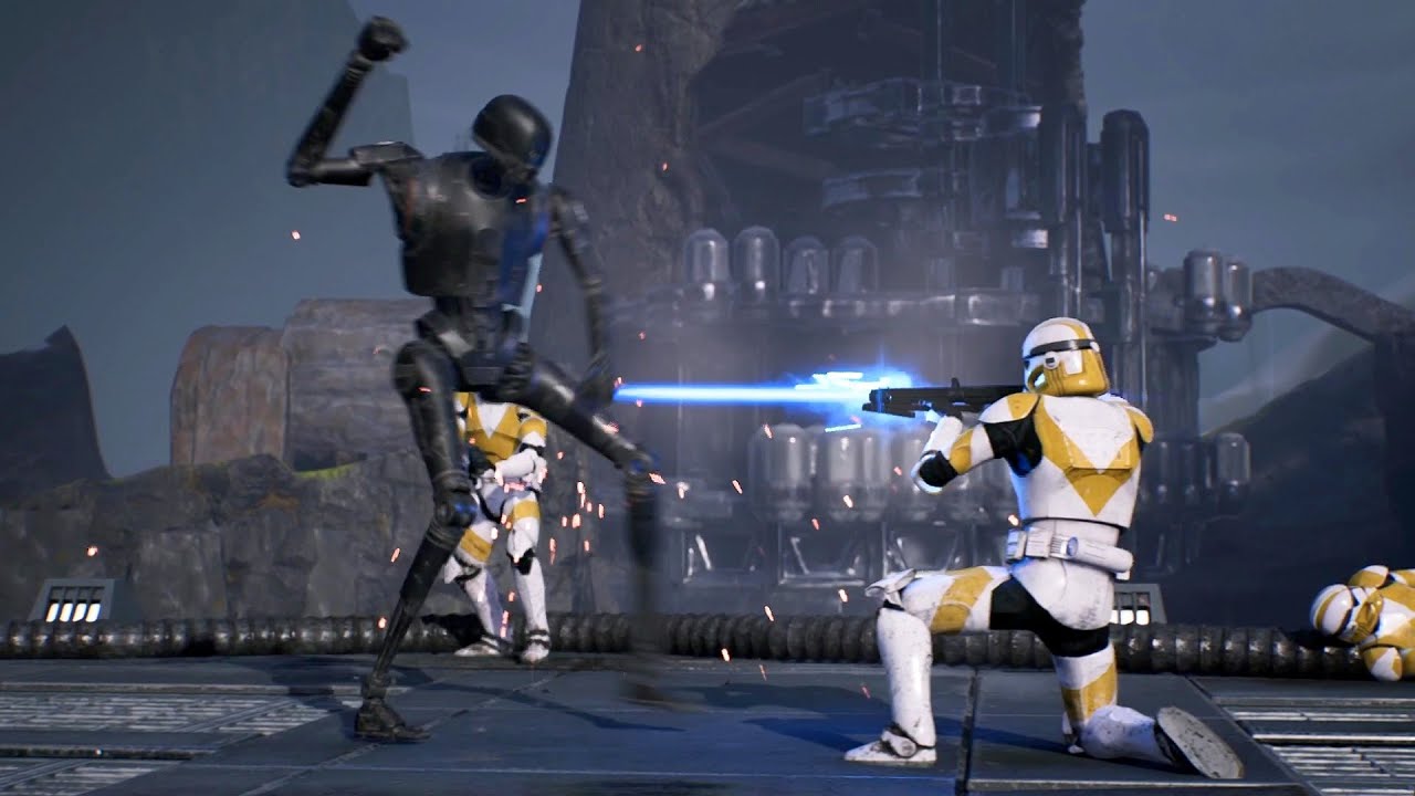 Clone Troopers vs Security Droids - STAR WARS JEDI FALLEN ORDER NPC ...