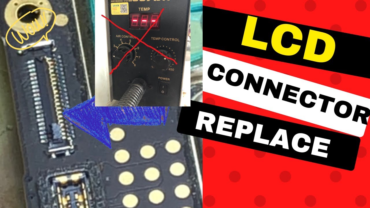 How to Replace an LCD Connector Without Hot Air - YouTube