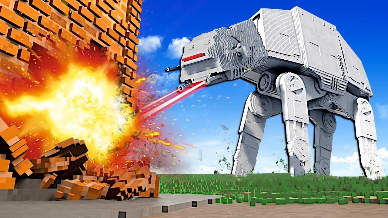 AT-AT WALKER DESTRUCTION in Teardown! - YouTube