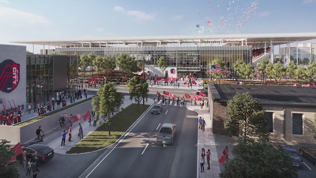 St. Louis CITY SC unveils new stadium renderings - YouTube