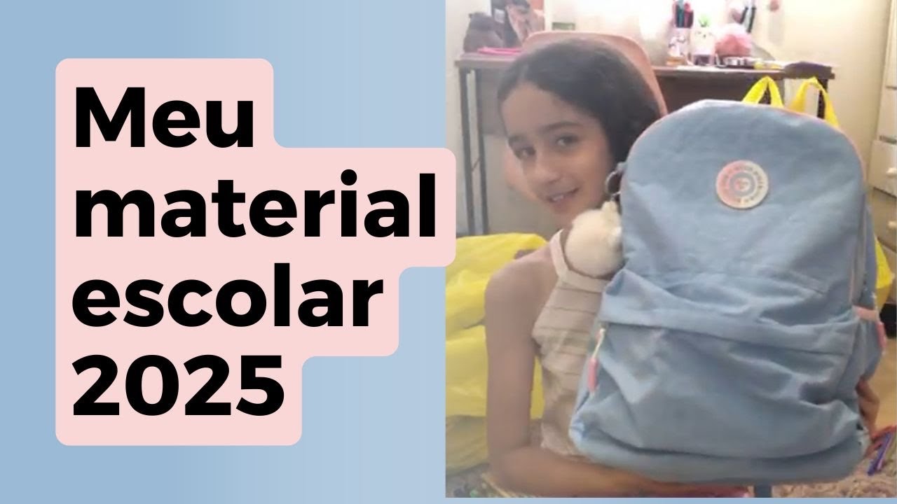 Mostrando meu material escolar🩵-Mundo da Aninha Faria - YouTube