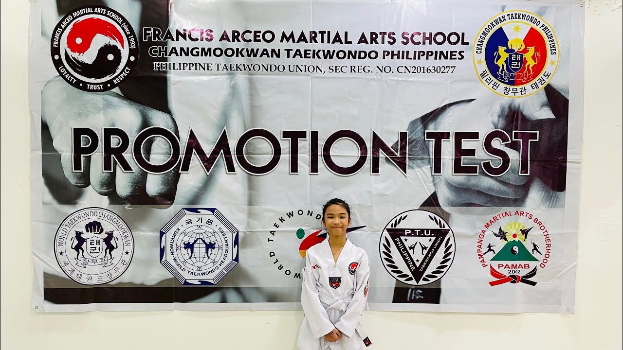Taekwondo promotion test - YouTube