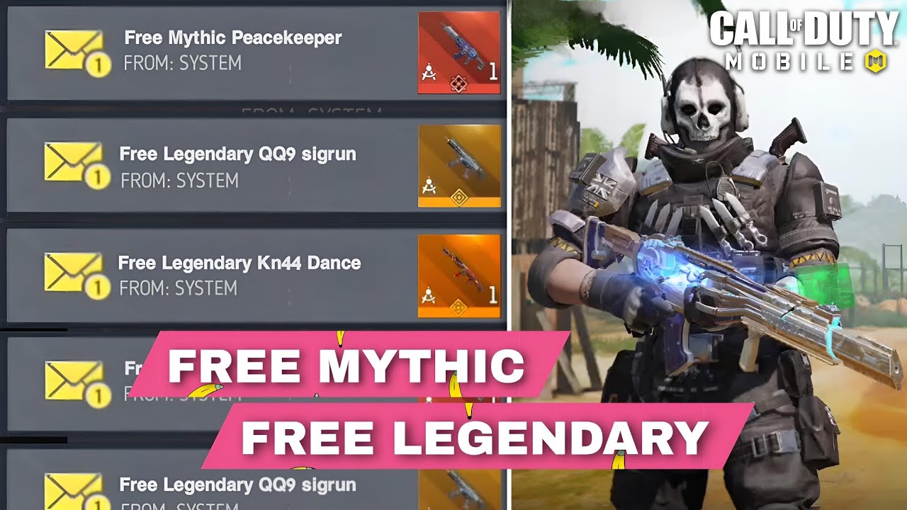 How To Get Free Mythic Peacekeeper Mk2 Artifact/Legendary QQ9 sigrun/Legendary Kn44 Dance Codm ...