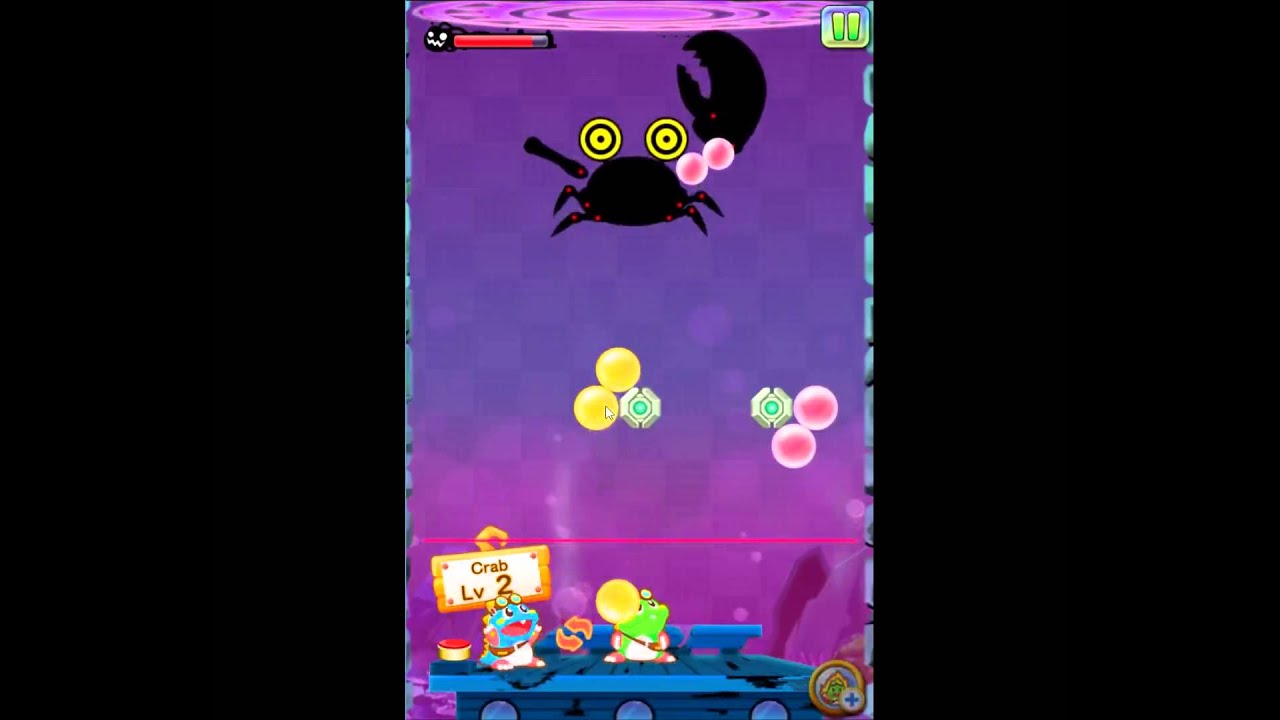 LINE Puzzle Bobble Boss Battle Crab Level 2 - YouTube
