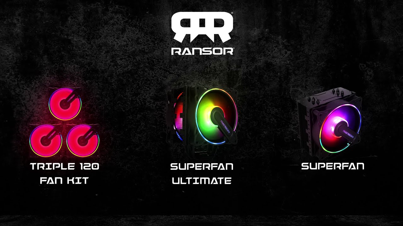 RANSOR Gaming - Superfan RGB Air Cooler - YouTube