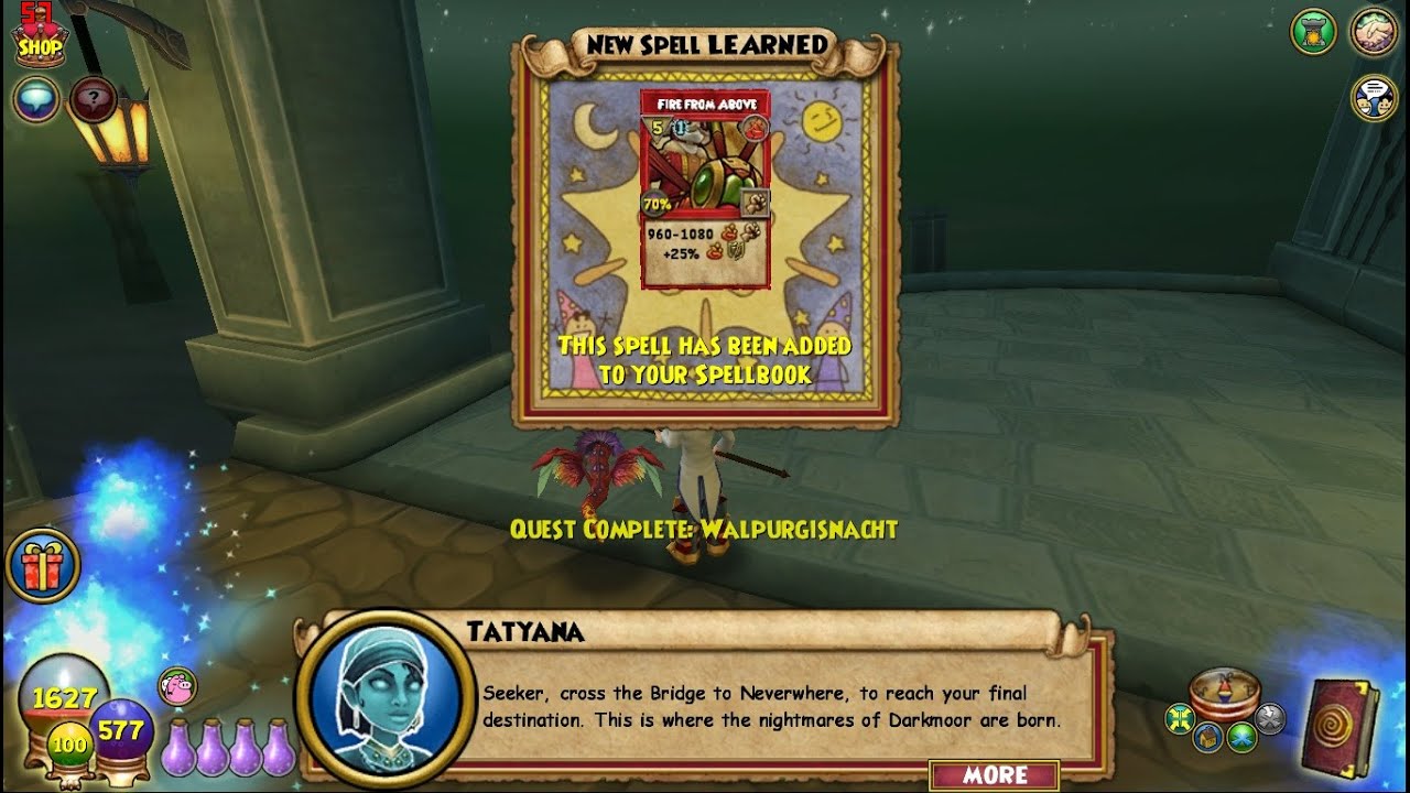 Wizard101: Fire Playthrough Episode 268-Darkmoor Upper Halls - YouTube