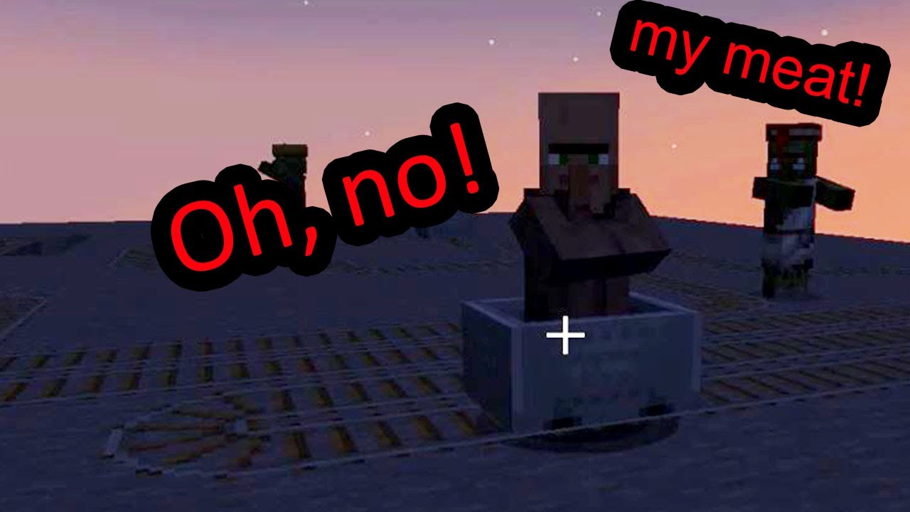 Zombie Chase Villager Minecraft 1.17 Java Edition - YouTube