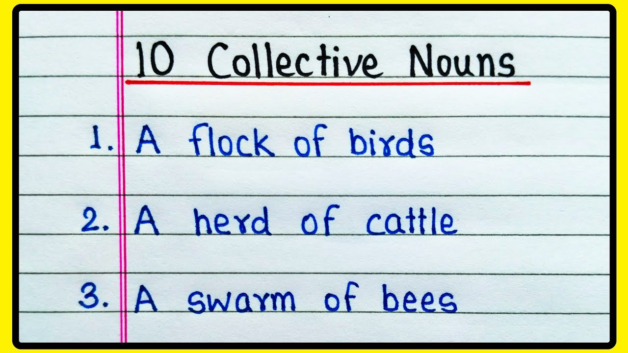 10 Examples of Collective Nouns/10 Collective Noun Examples/10 ...