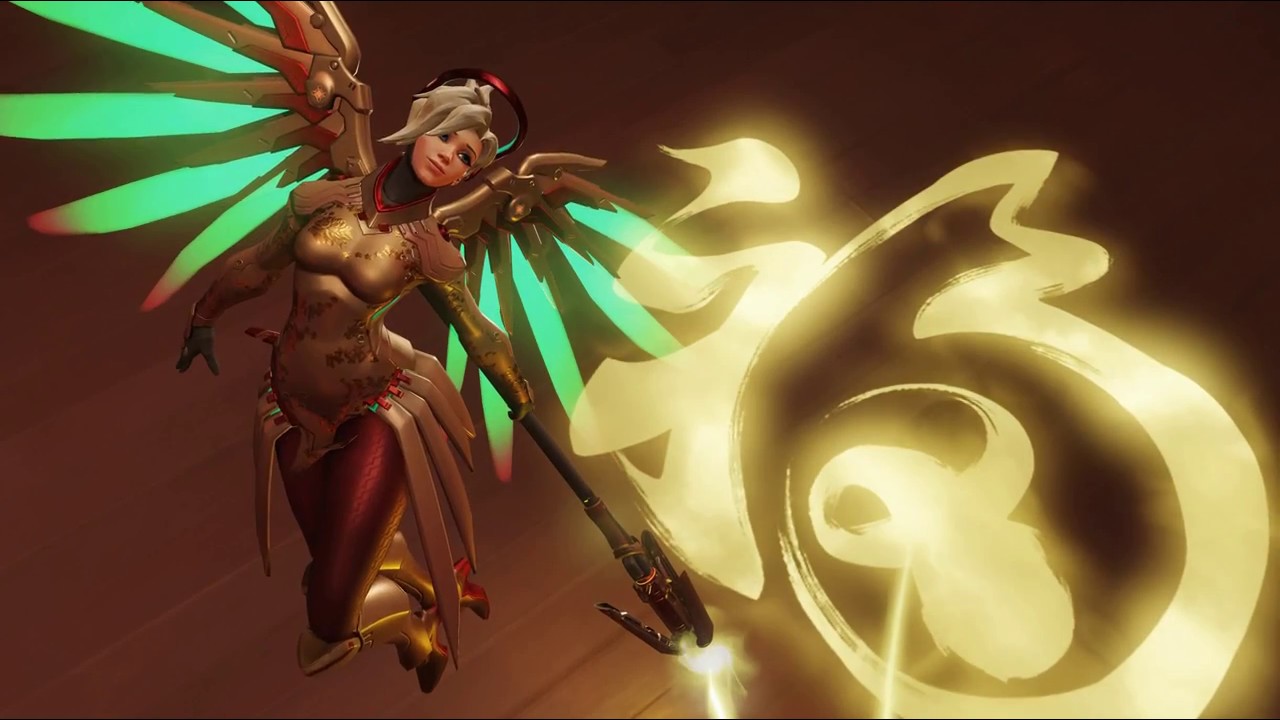 Overwatch Mercy Year of the Rooster Highlight Intro - YouTube