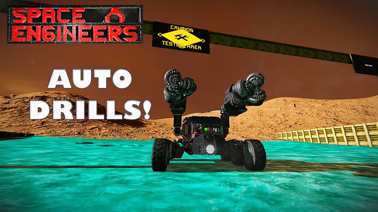 Space Engineers | Evolution of Drones | Remote Driller Programming ...