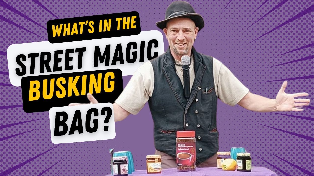 STREET MAGIC BUSKING BAG top tips ???, street show, cups & balls, a bit ...