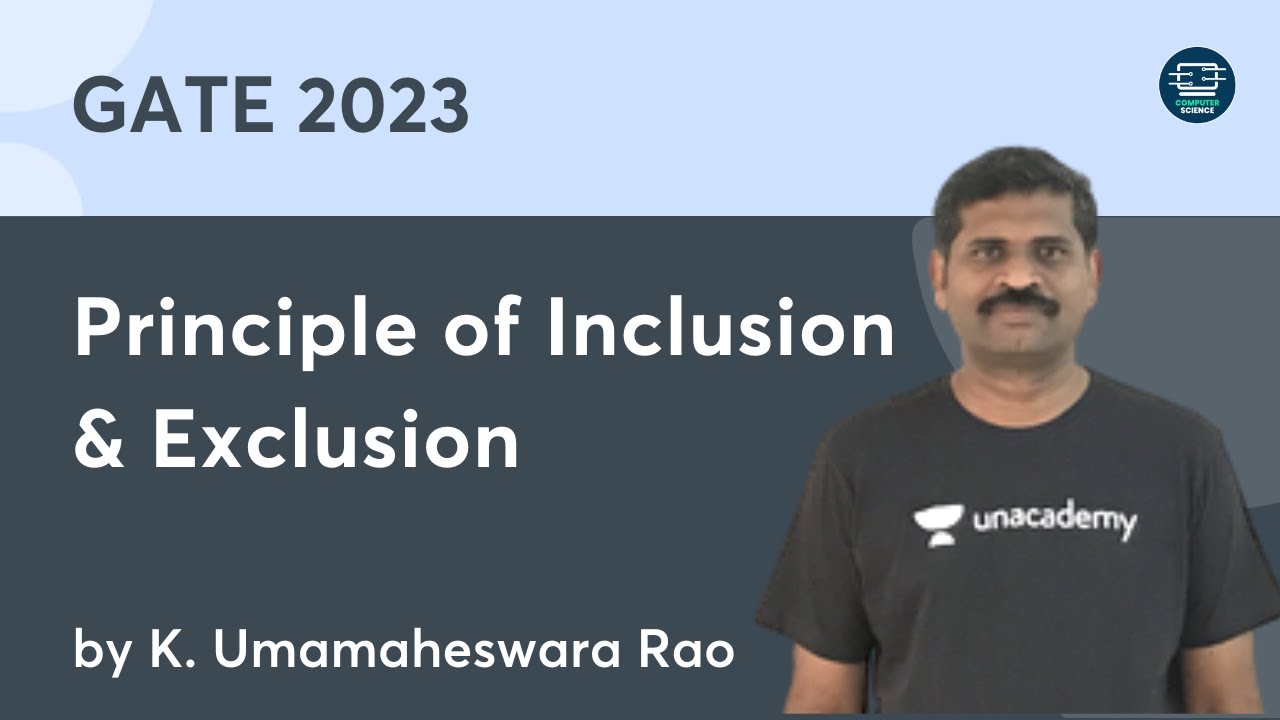 Principle of Inclusion & Exclusion | GATE 2023 | Umamaheshwar Rao ...