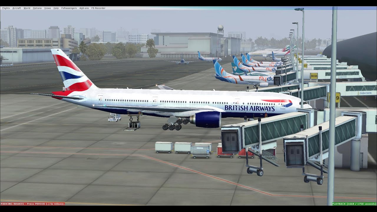 [FSX] Fly Tampa Dubai Rebooted Active Sky Next Sand Storm Landing - YouTube