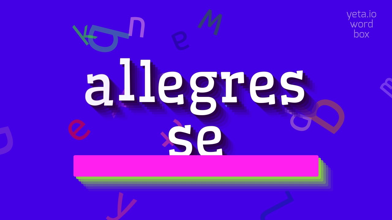 How to say "allegresse"! (High Quality Voices) - YouTube