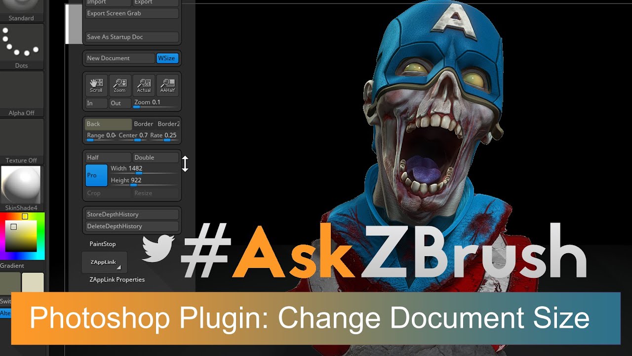 #AskZBrush - How to Change the Image Size When Using the ZBrush to ...