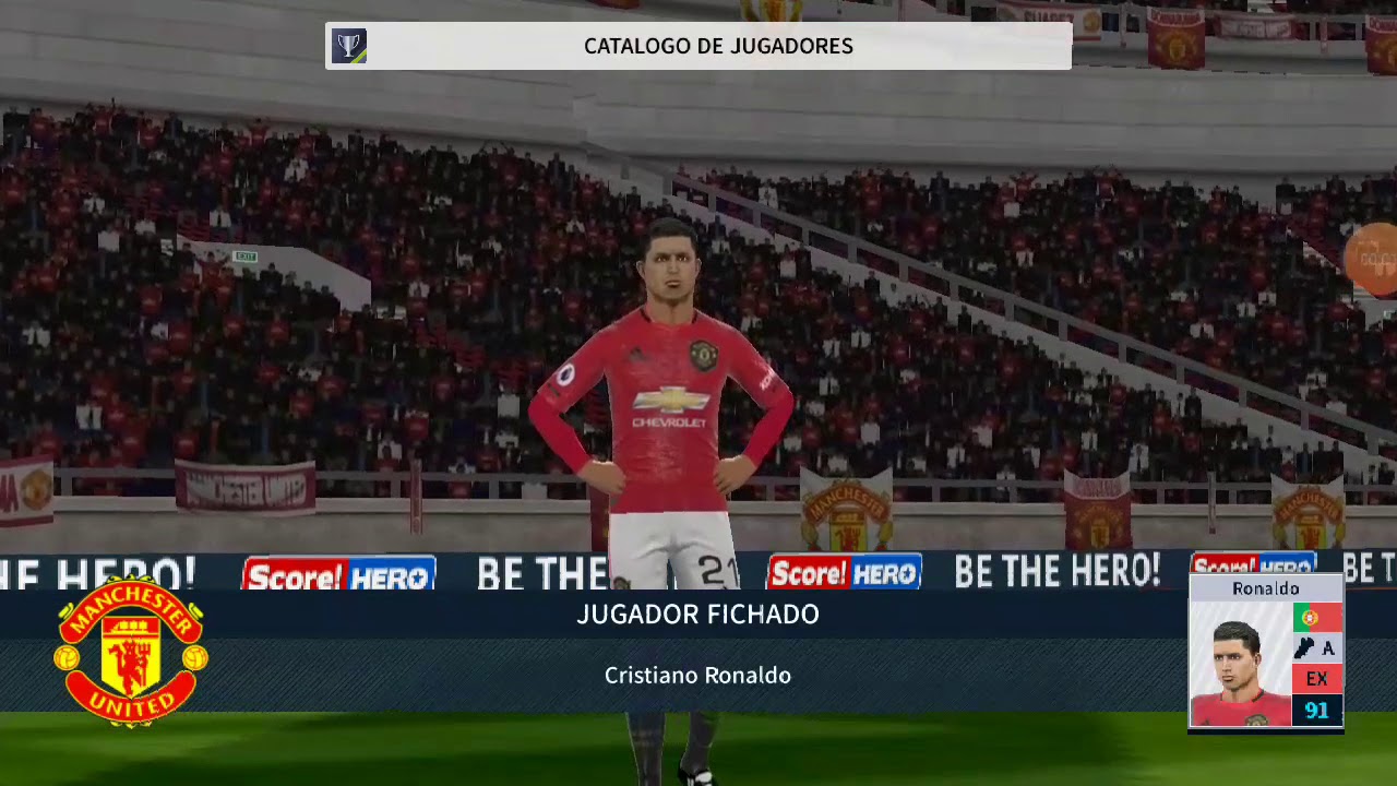 Cristiano Ronaldo Manchester United DLS 19 - YouTube