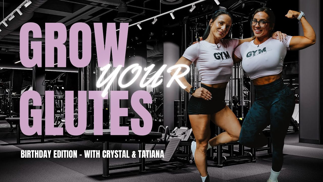 🔥 Grow Your Glutes – No BS GYM Workout | Birthday Edition with Crystal ...