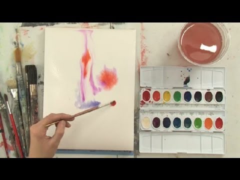 How to Make Blooms in Watercolors : Watercolor Painting - YouTube