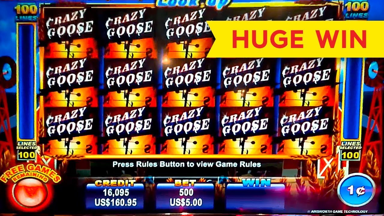 HUGE WIN! Crazy Goose Slot - AWESOME BONUS! - YouTube
