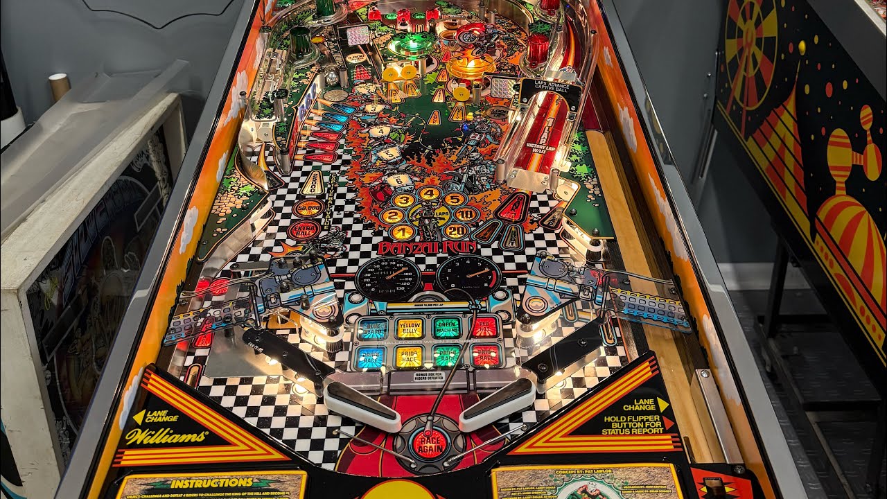 Williams Banzai Run Pinball Build HEP 6 - YouTube