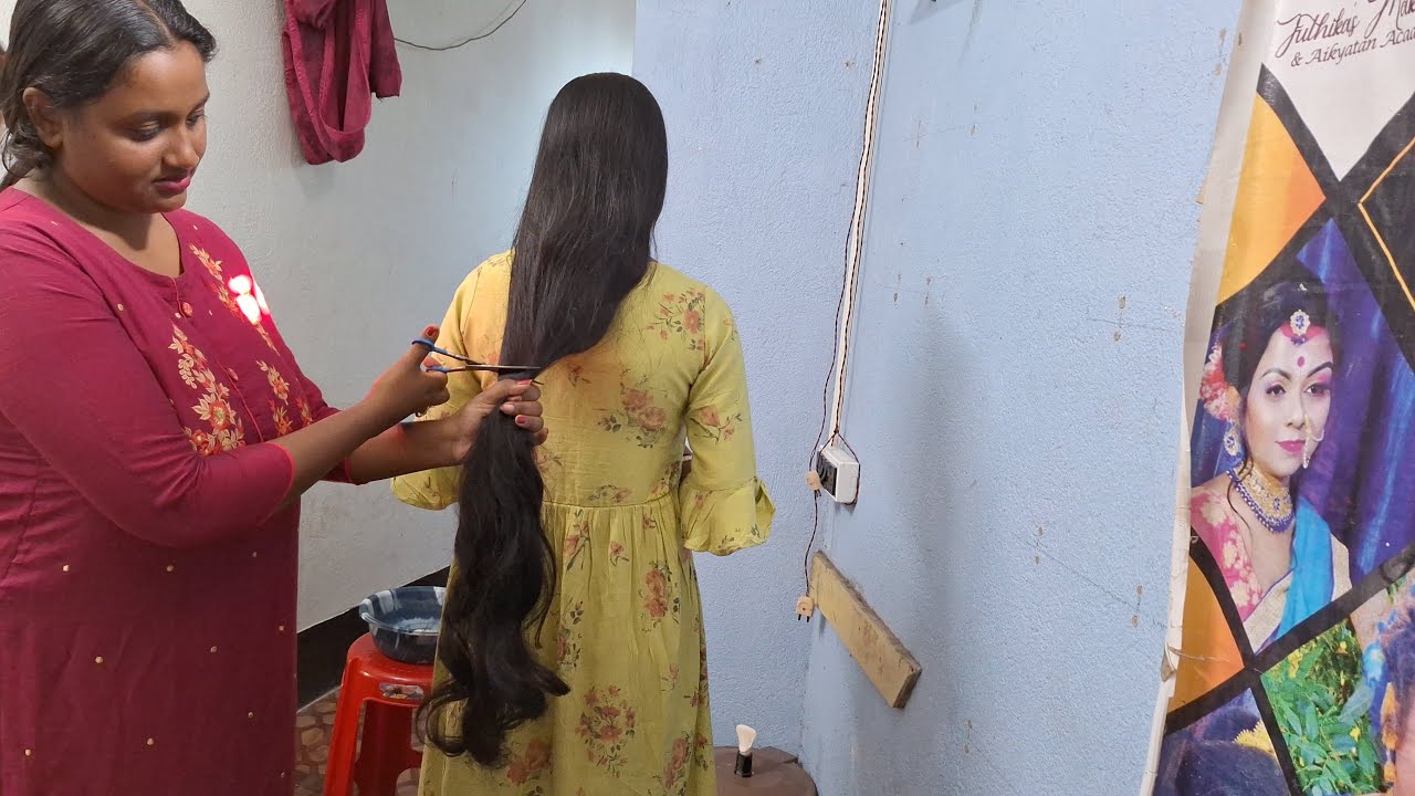 Deep round hair cut - YouTube