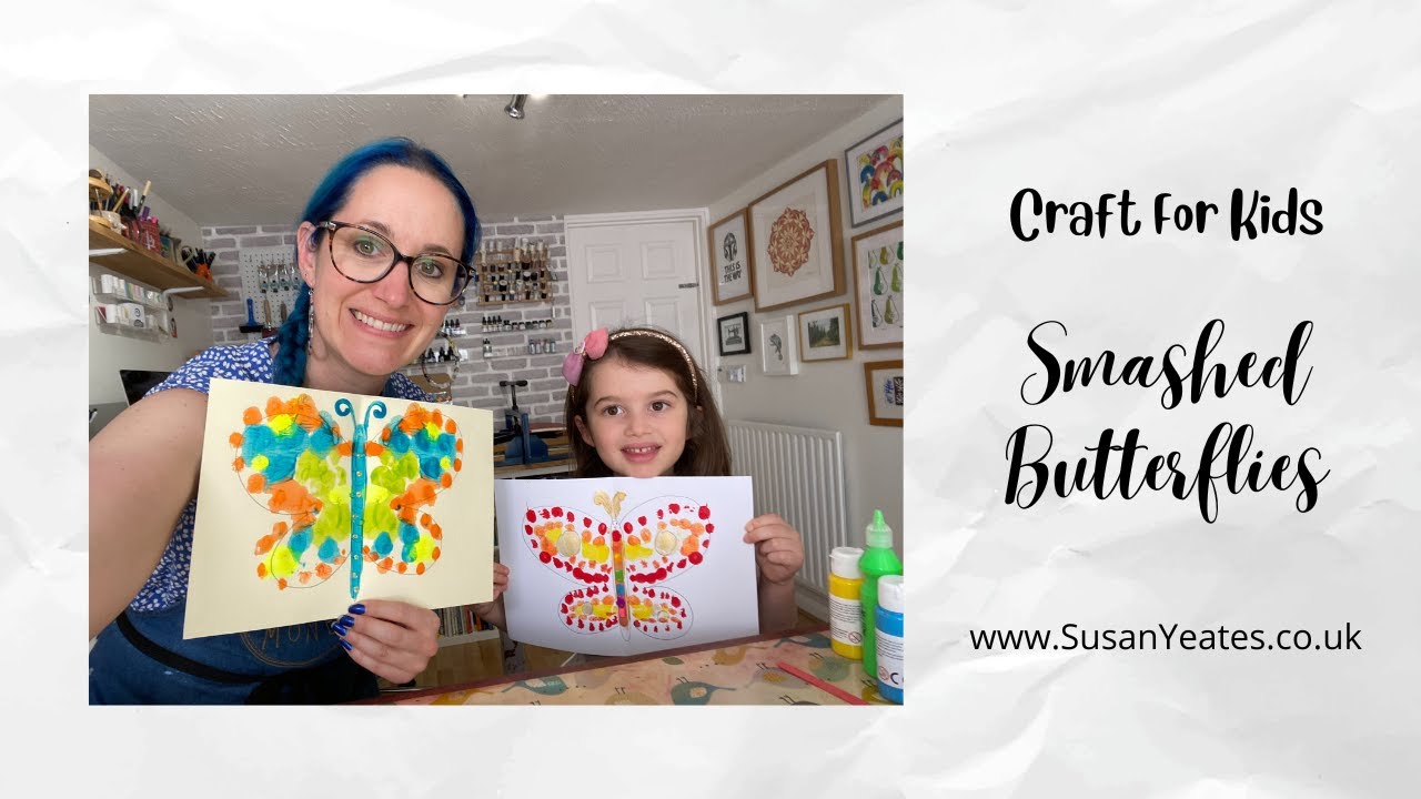 Smashed Butterflies - Craft for Kids - YouTube