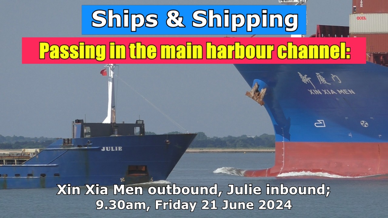 Passing in the main channel: Xin Xia Men and Julie 21 June 2024 - YouTube