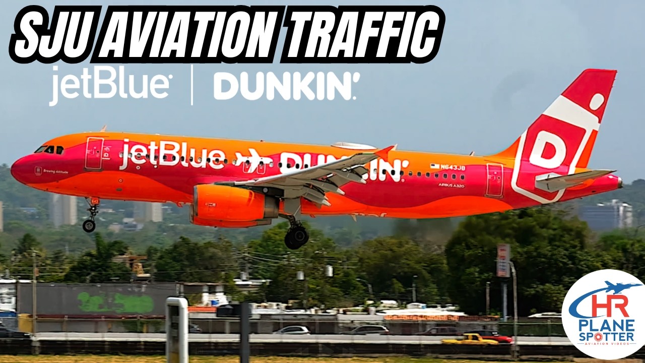 SJU Airport Gets a Tasty Surprise! JetBlue Dunkin’ Livery First Visit ...