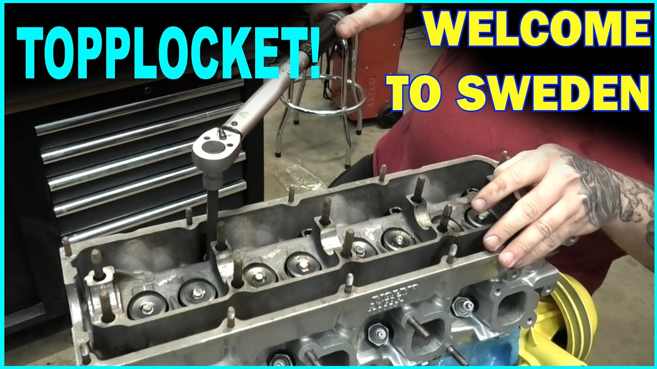 Topplocket monteras på Volvo B230 Sverigemotorn - YouTube