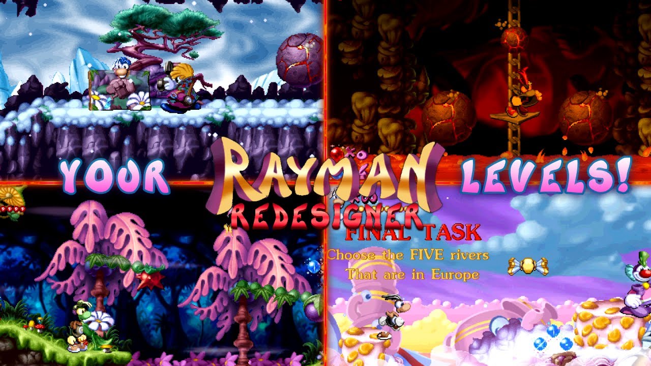 Rayman ReDesigner - Playing your levels! #4 (Ravey Davey 1993 - Glacial ...