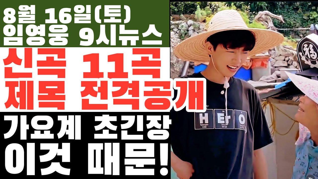 임영웅 2집앨범 신곡 11곡, 직접그린 그림제목 깜짝 공개, 가요계 초긴장하는 건 임영웅의 이것 때문? 준비했던 CD구입비 ...