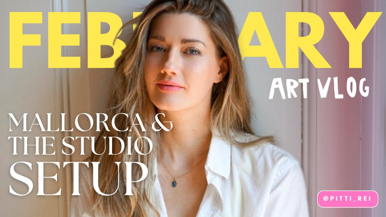 🌸 ART STUDIO VLOG 🌸 Cozy ART & TRAVEL Vlog 🐚 Mallorca & Studio Set-up - YouTube