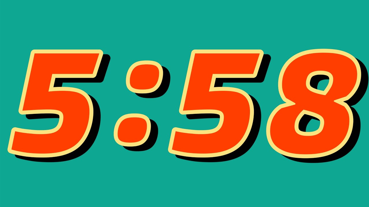 5 Minute and 58 Second Timer - YouTube