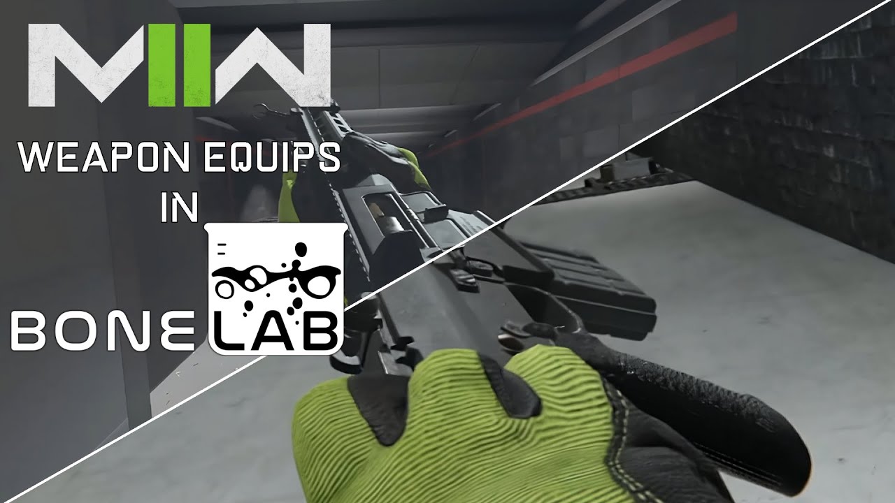 Call of Duty Modern Warfare II Weapon Equips in Bonelab - YouTube
