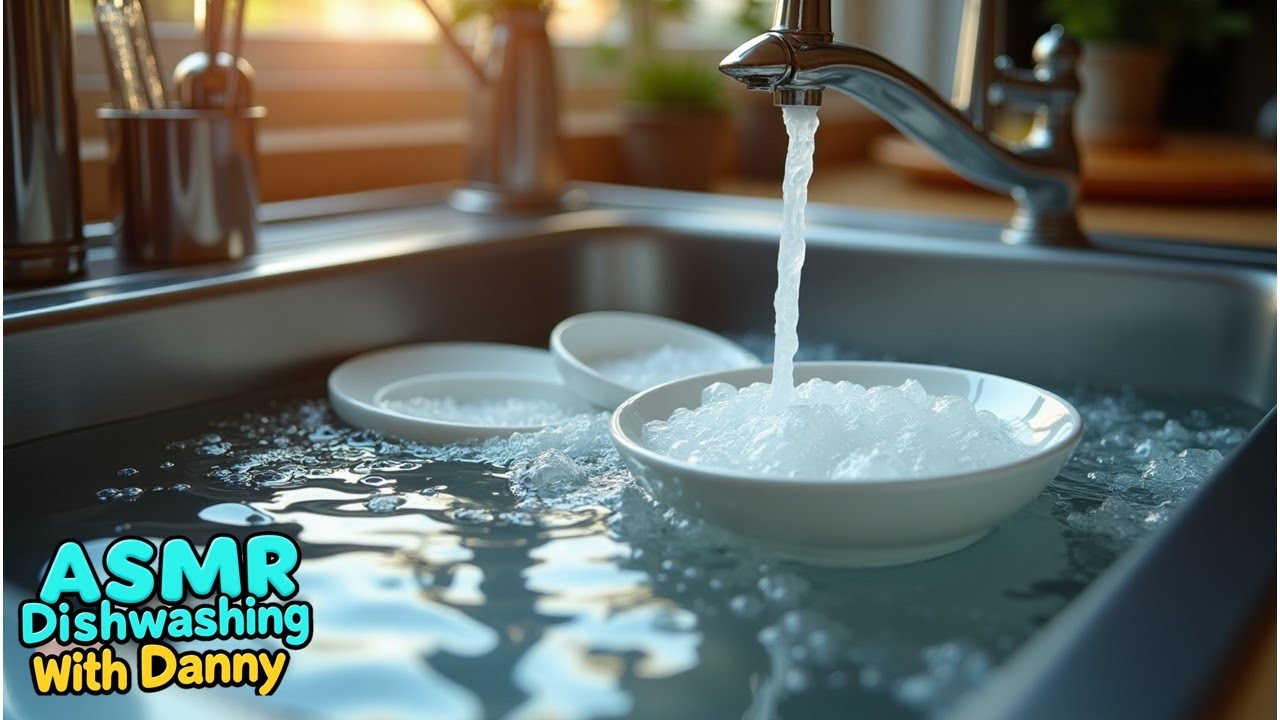 Relaxing ASMR Dishwashing Sounds | Soothing Kitchen Cleaning | ASMR ...