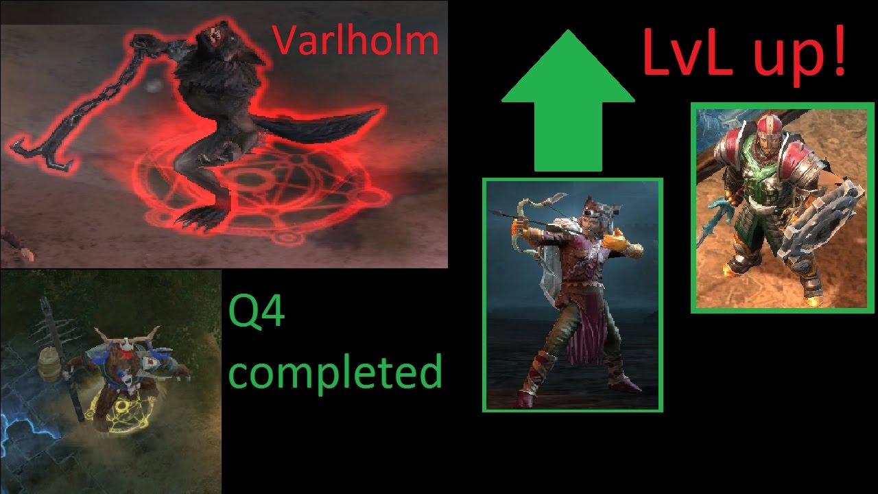 Drakensang online-Varholm(only Vargulf),LVL up, Q4 completed - YouTube