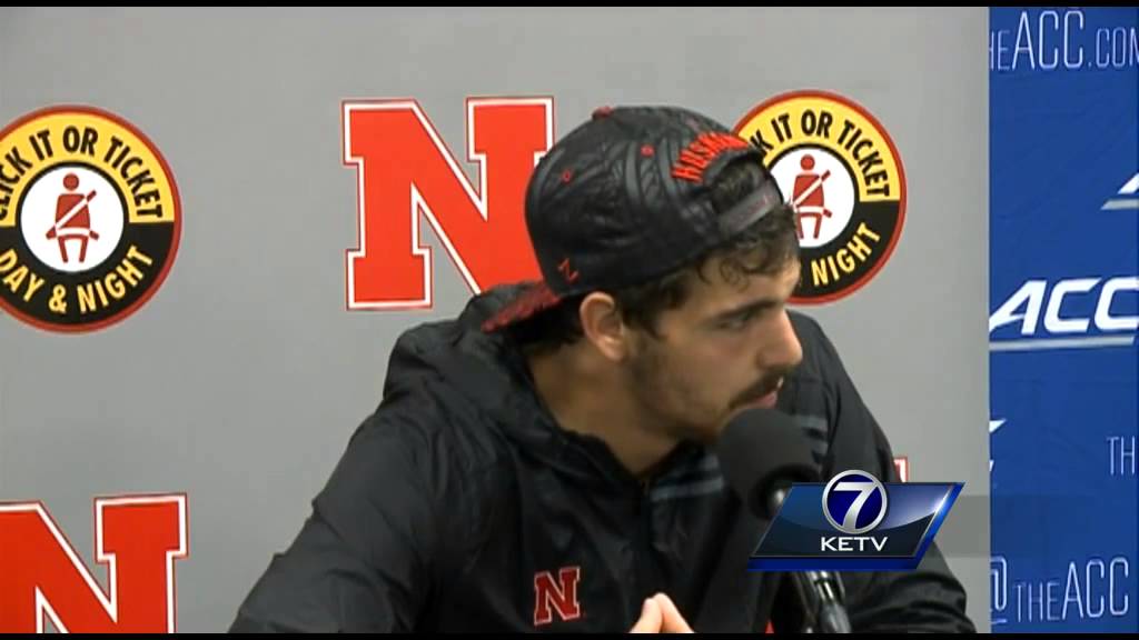 Jordan Westerkamp addresses the media after the Huskers lose to Miami ...