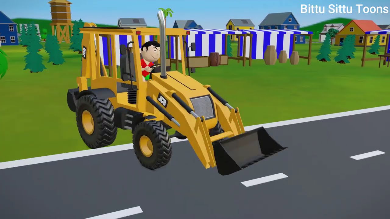 Pagal Bittu Sittu 143 | Jcb Wala Cartoon | Jcb Tractor | Gadi Wala ...
